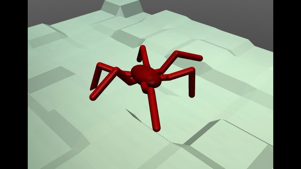 Hexapod walking using neural networks - YouTube