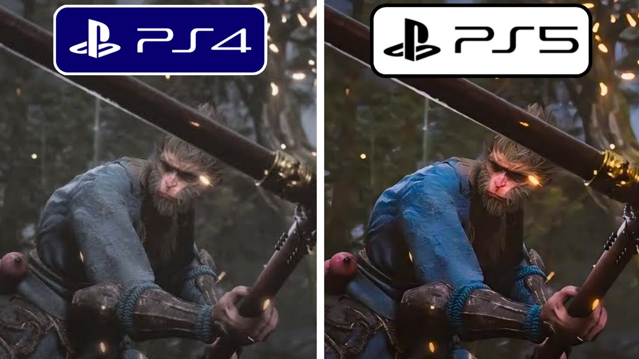 Black Myth Wukong PS4 vs PS5 Graphics Comparison - YouTube