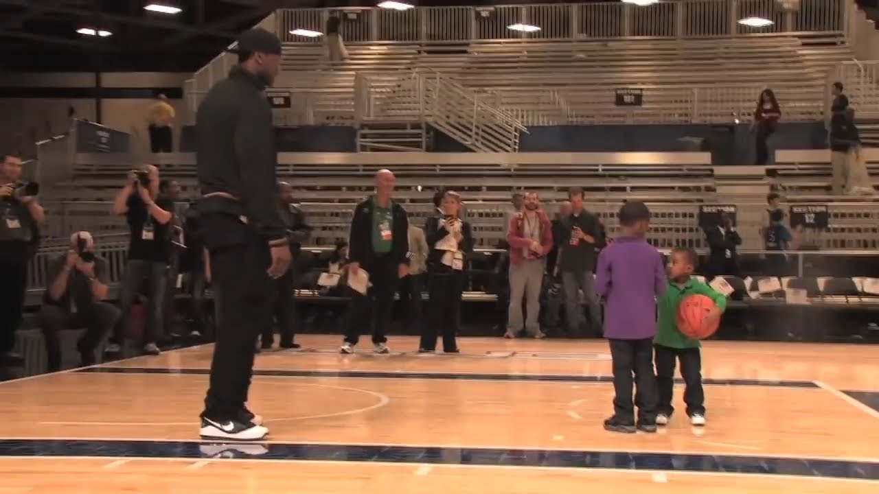 Lebron James Kids Playing Basketball
