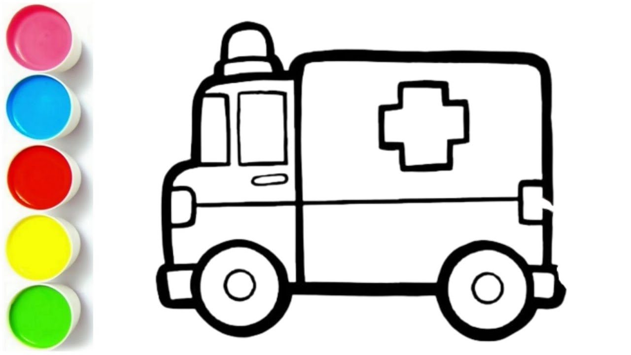 Racing to the Rescue! Easy Ambulance Drawing Tutorial for Kids - Learn ...