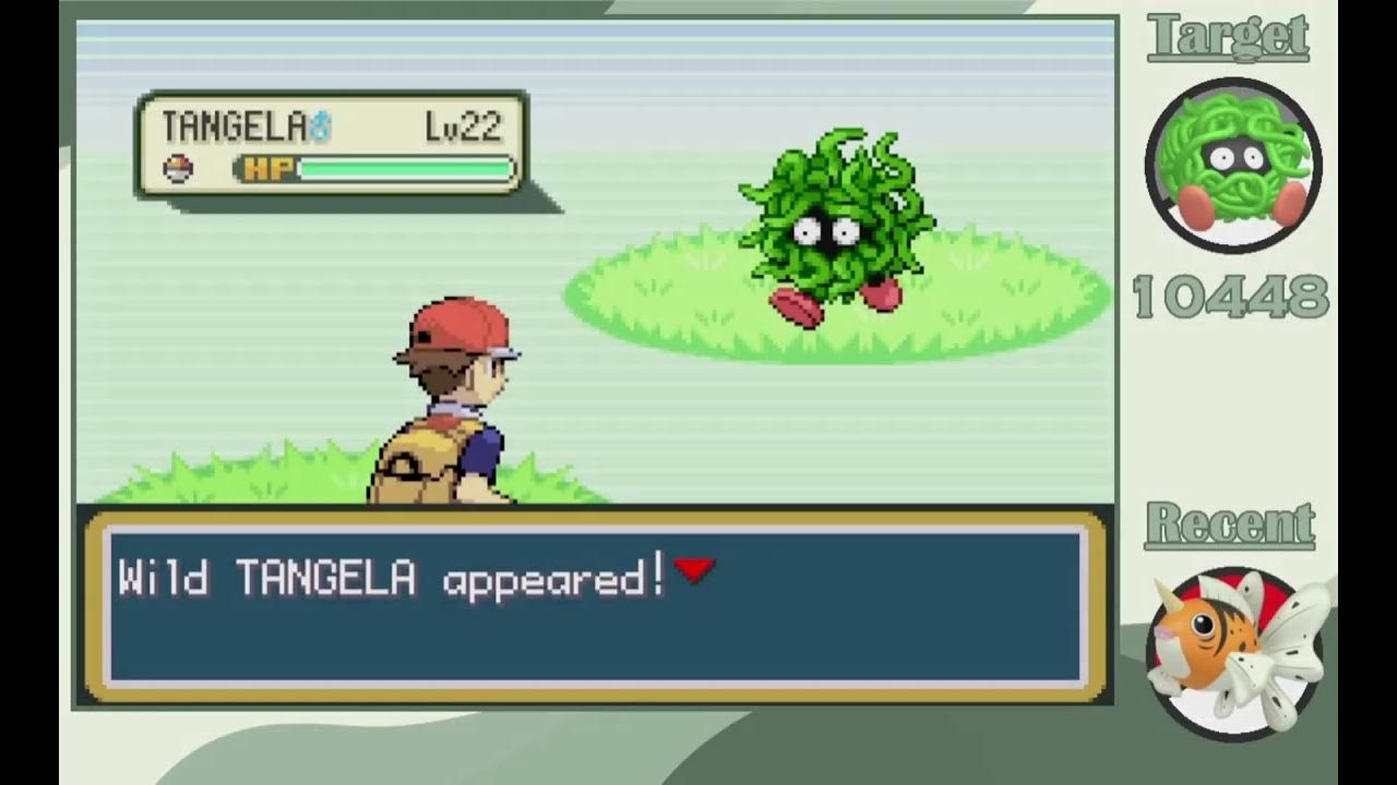 (LIVE) Shiny Tangela after 10,448 REs in FireRed! - YouTube