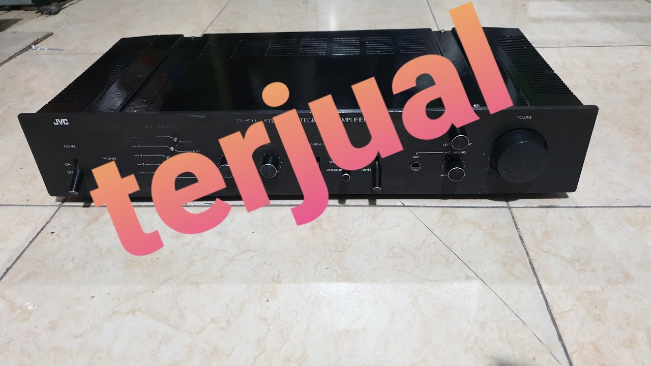 tes power amplifier rumahan JVC JA S10 vintage 1978 made in japan solid ...