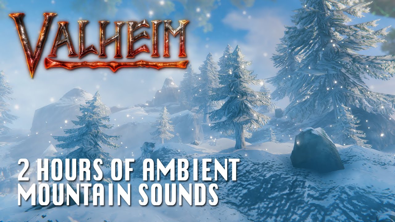2 HOURS OF AMBIENT MOUNTAIN SOUNDS IN VALHEIM: To Help Sleep, Relax ...