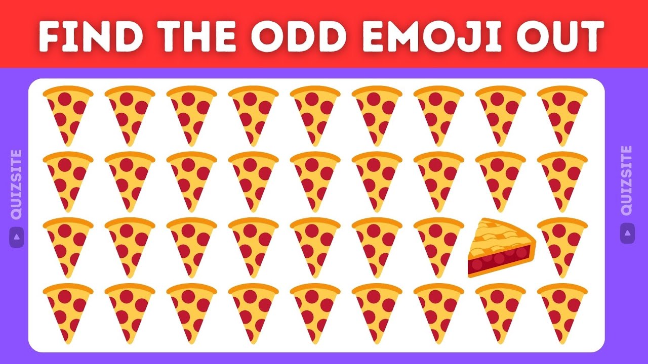 Check how good your Eyes? Find the Odd Emoji Out | Emoji Quiz | - YouTube