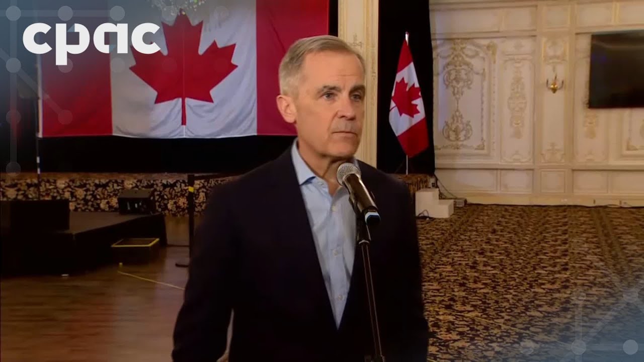 Liberal leadership candidate Mark Carney reacts to U.S. tariffs – March ...