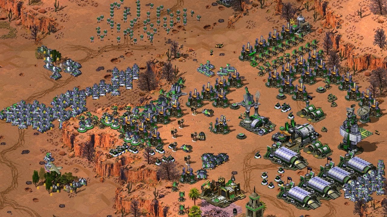 Red Alert 2 | Extra Hard Ai | 7 Vs 1 | Big Grinder Map - YouTube