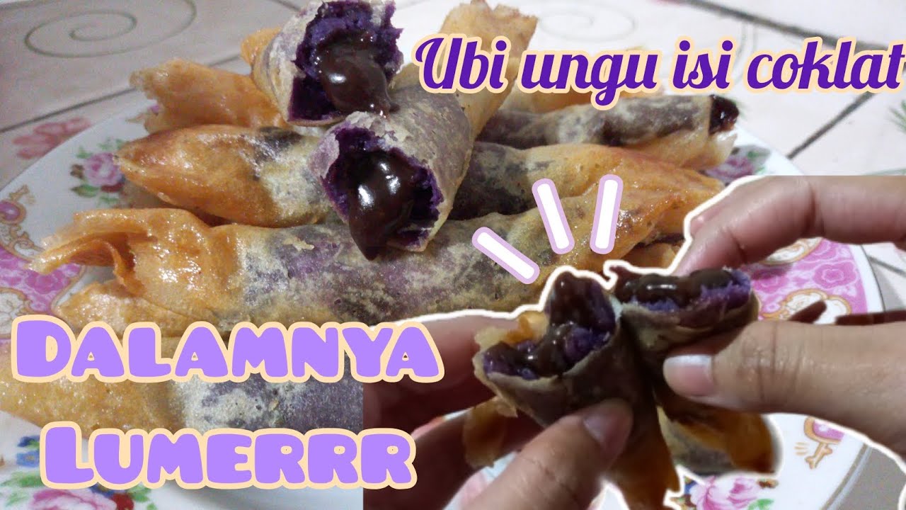 UBI UNGU ISI COKLAT LUMER, BISA JADI IDE JUALAN !!! - YouTube