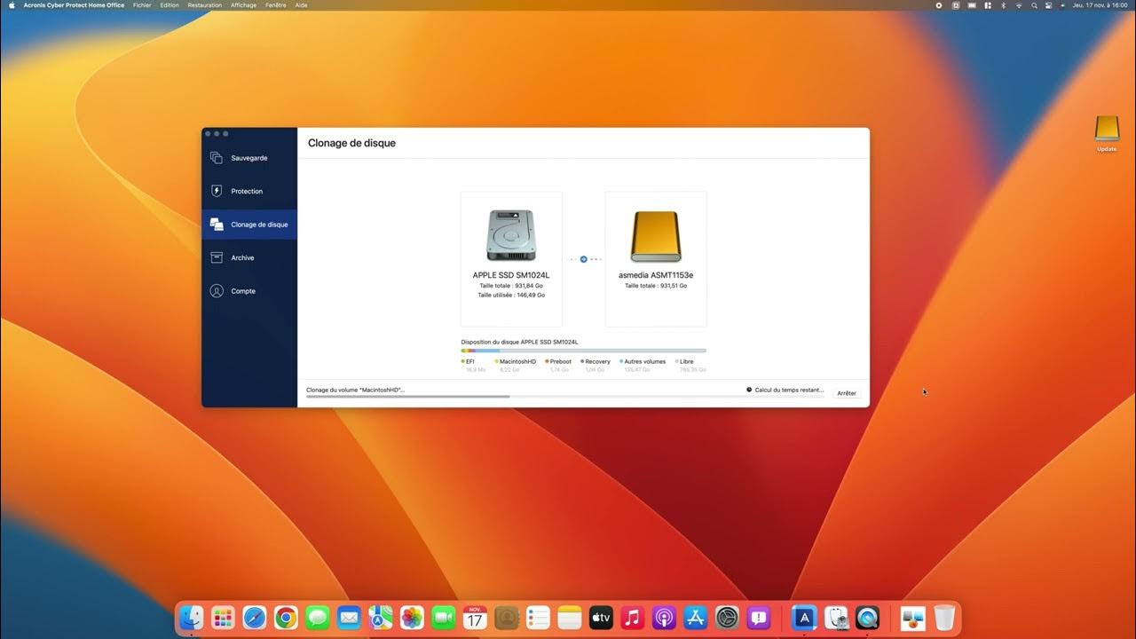 Cloner macOS Ventura 13 sur un autre disque (copie parfaite) - YouTube