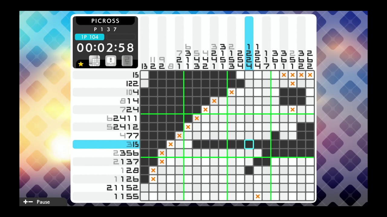Picross S4 Switch P137 - YouTube