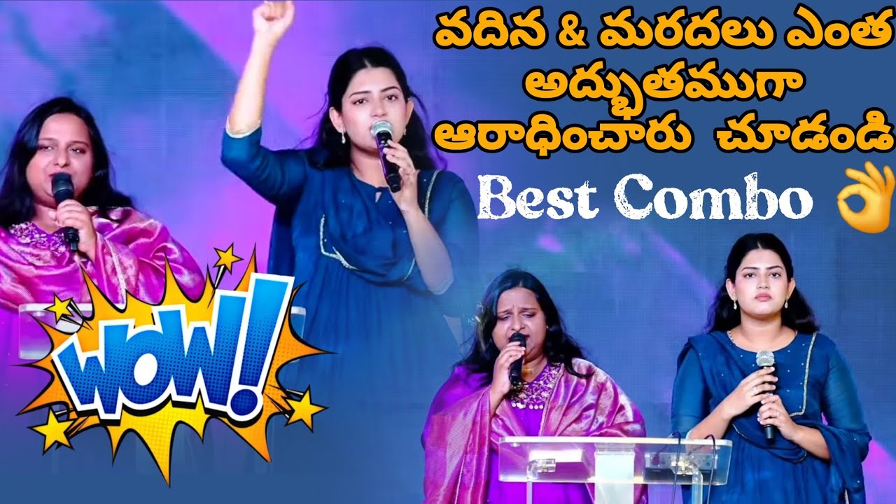 Sis.Mounika Jason & Sis Sreshta Ankit Reddi Karmoji wonderful worship ...