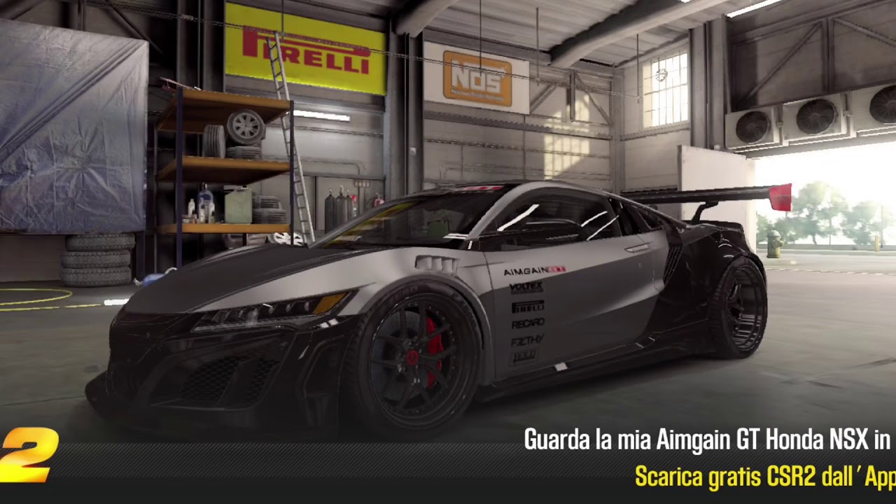 [CSR2] Honda Aimgain GT NSX (purple) shift and tune for 10.37x - YouTube