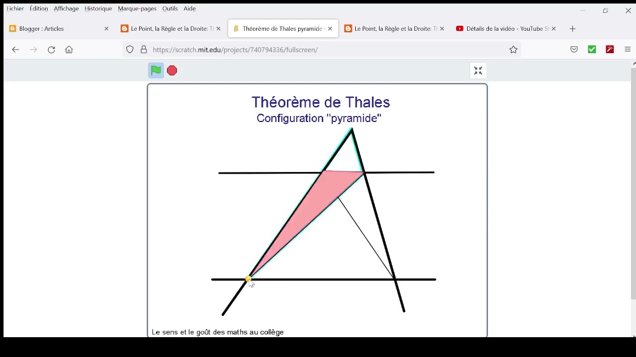 Théorème de Thalès - configuration pyramide 1 0 - YouTube