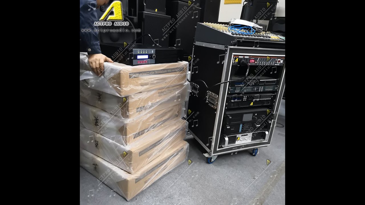 LA8 Amplifier to power KR208 Line Array - YouTube