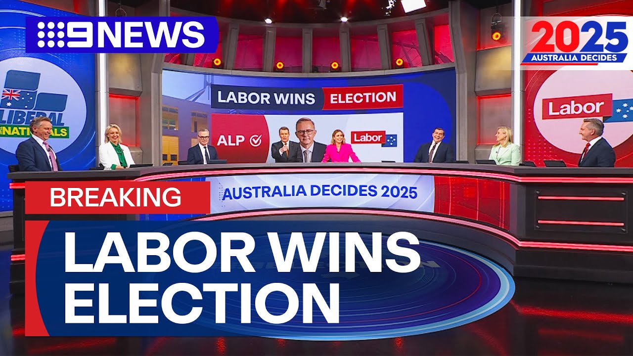 Labor wins election, Nine projects | 2025 Federal Election | 9 News ...