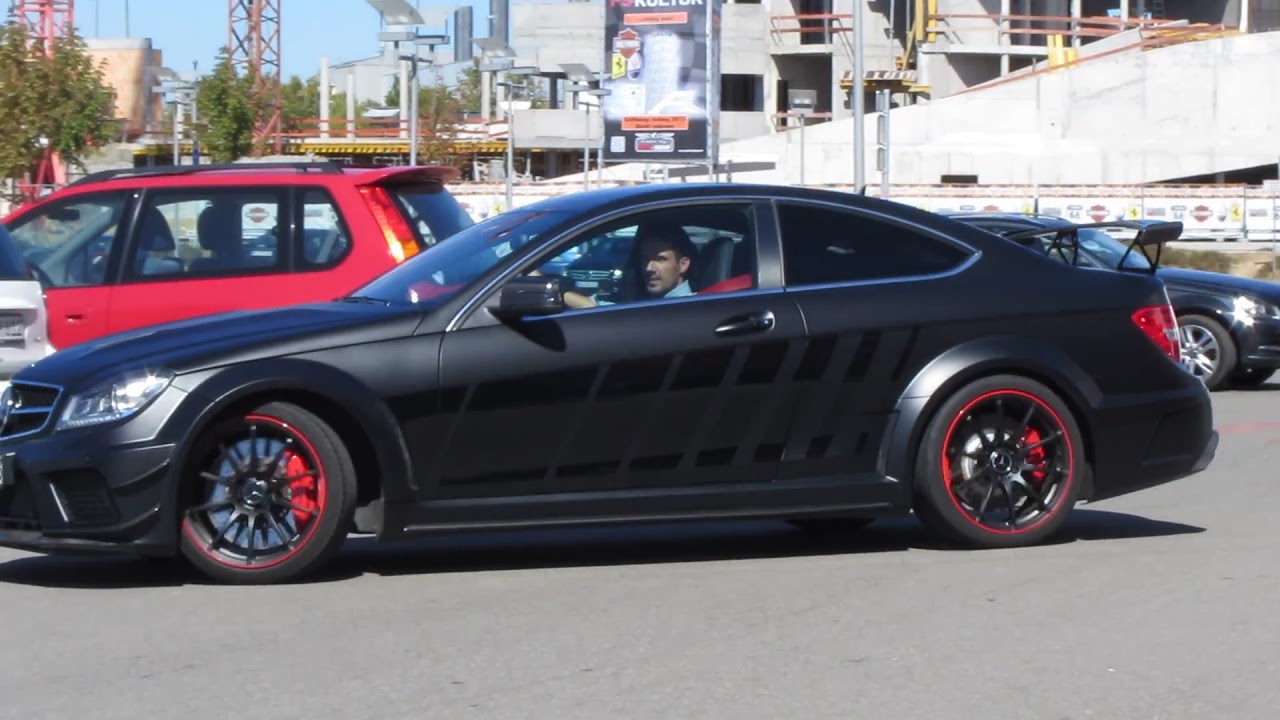 Rich-Dreamcars: Mercedes Benz C63 AMG Black Series Matt Schwarz - YouTube