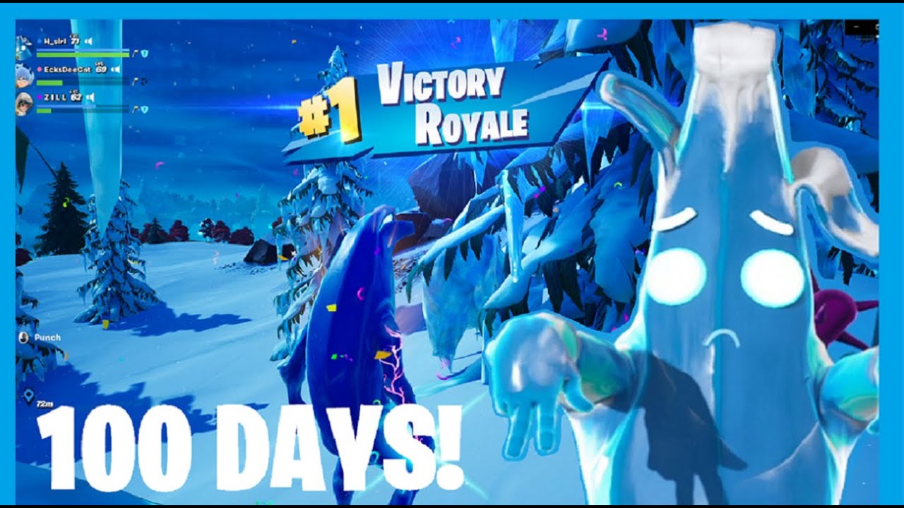 Winning FORTNITE everyday for 100 DAYS - YouTube