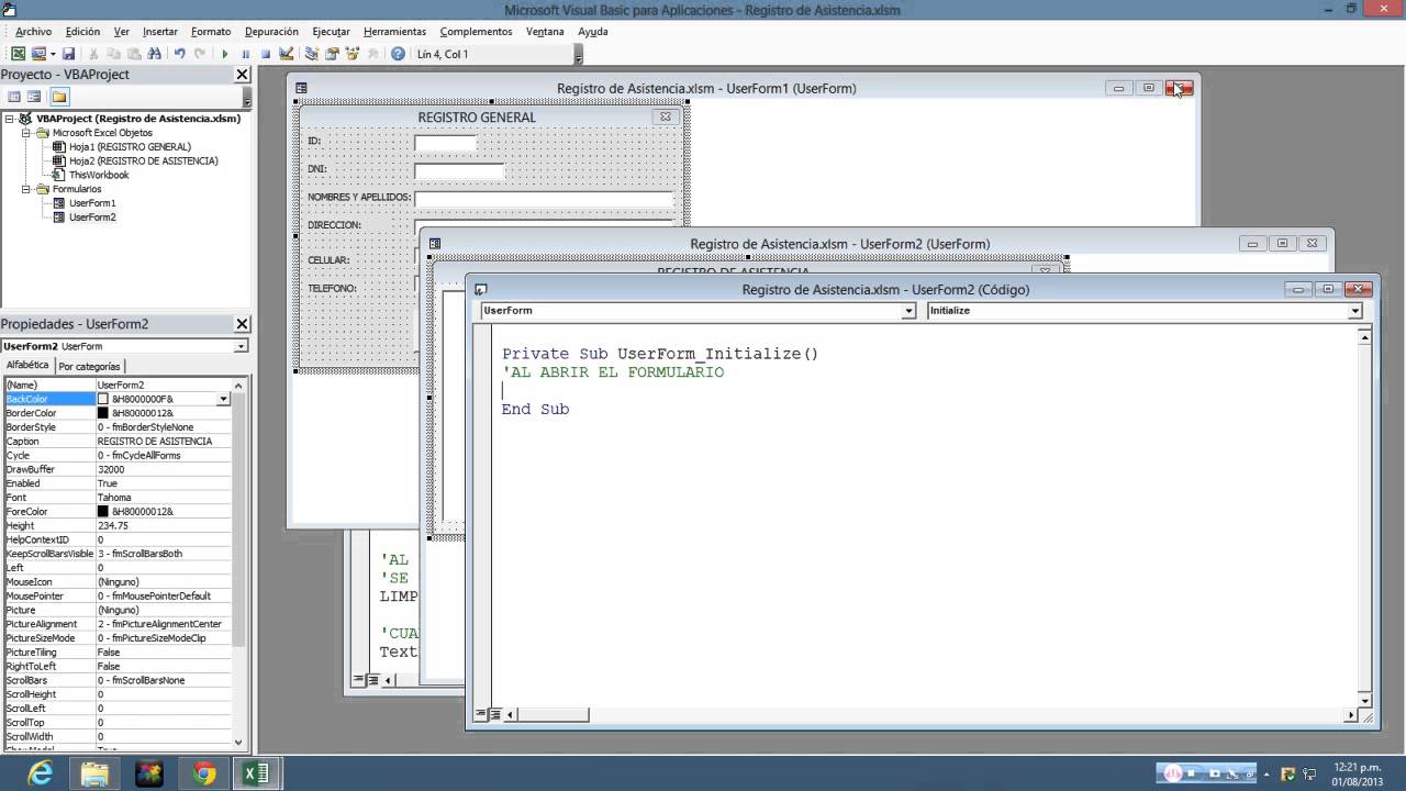Tutorial Userform Vba Cuarta Parte Youtube