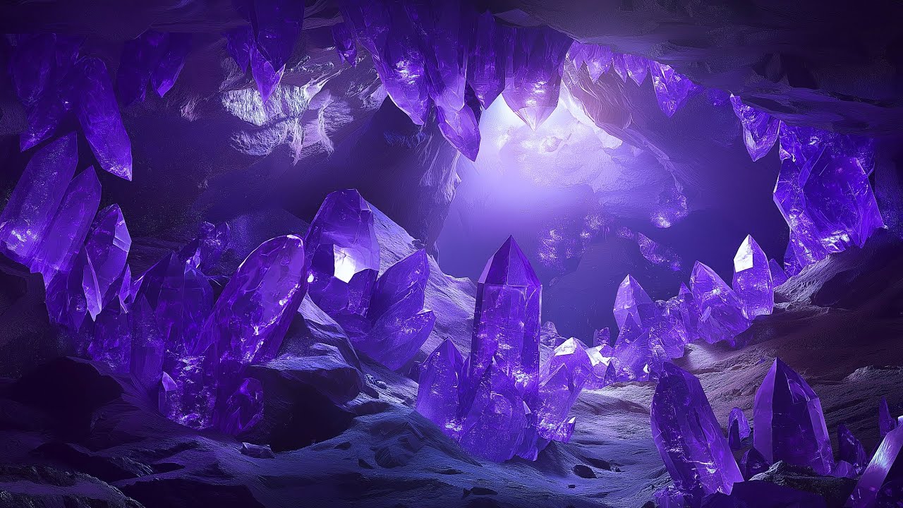 Crystal Cave Ambiance | Healing Energy for Relaxation, Meditation ...