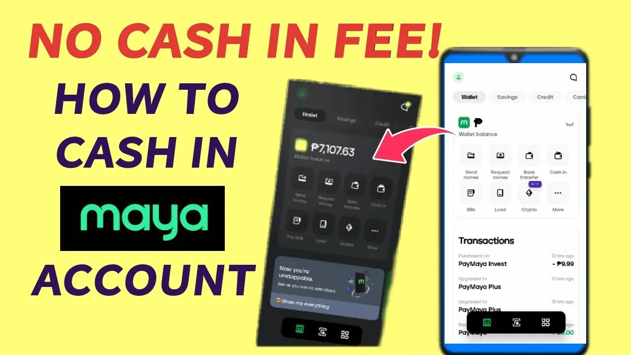 HOW TO CASH IN MAYA ACCOUNT FOR FREE | PAANO LAGYAN NG PERA ANG MAYA ...