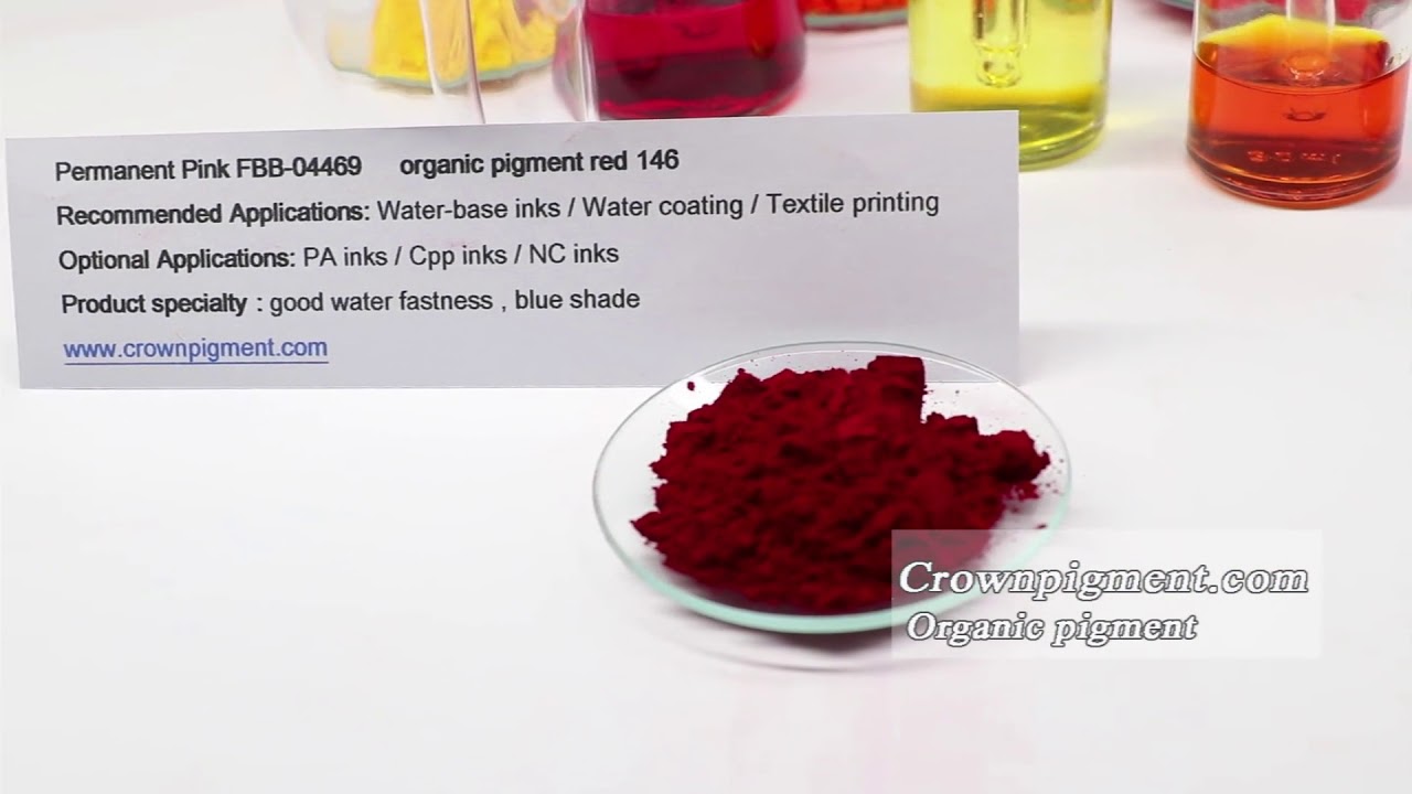Permanent Pink FBB-04469 organic pigment red 146 - YouTube