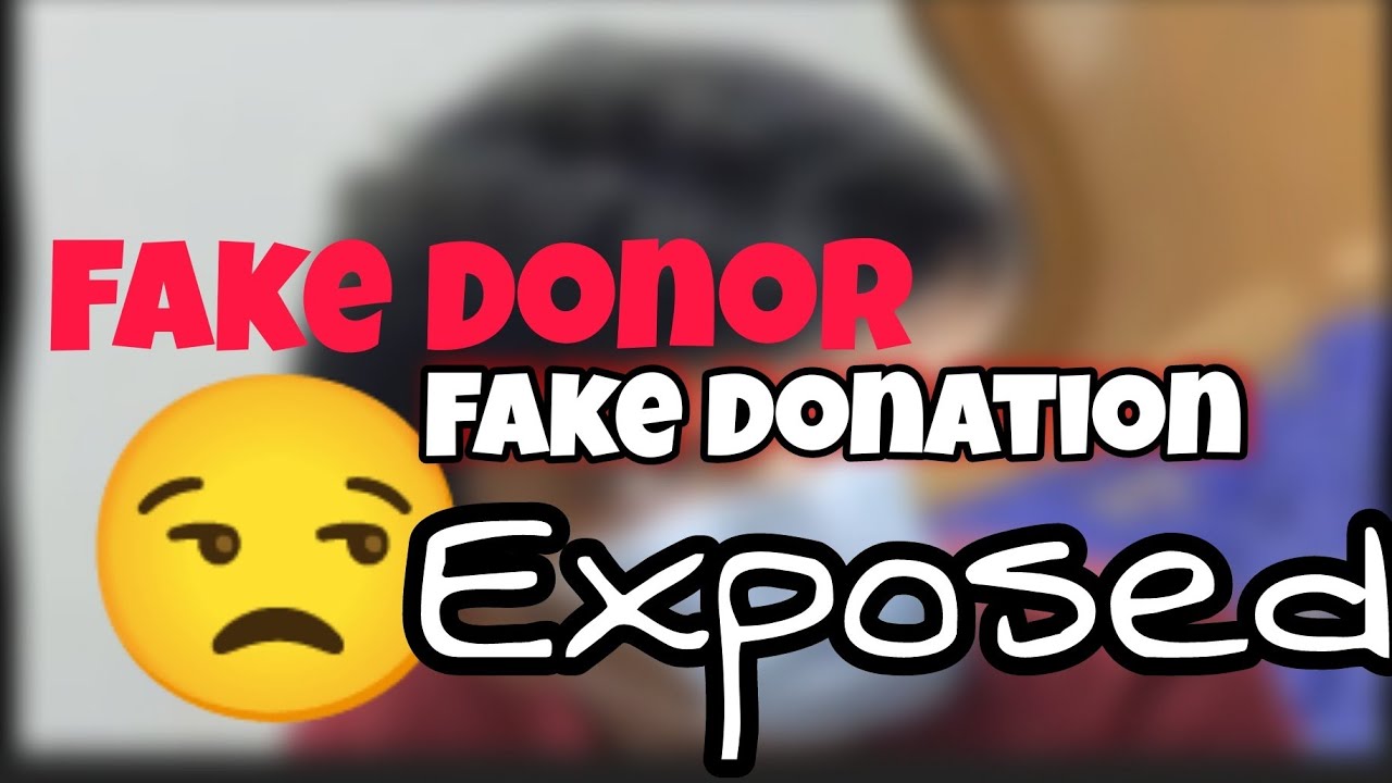 Fake donor, fake donation exposed 😤 - YouTube