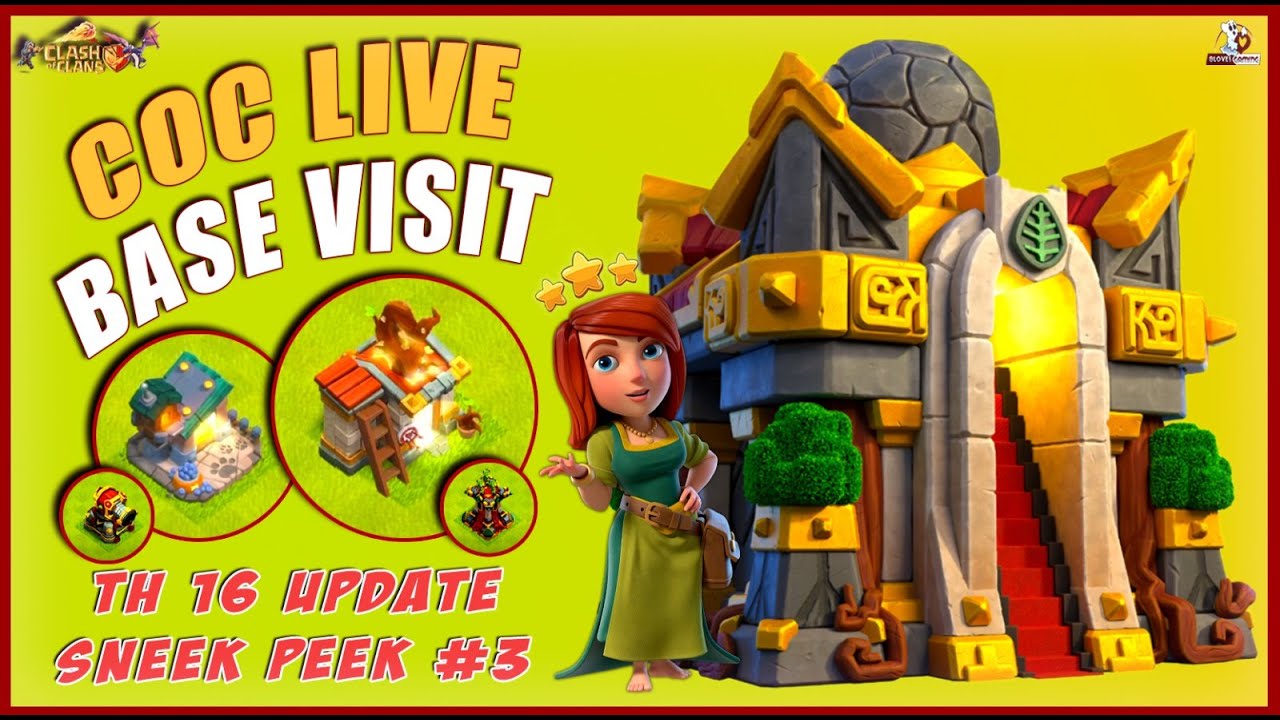 COC LIVE / New Update Town Hall 16 Sneak Peek #3 in Clash of Clans ...
