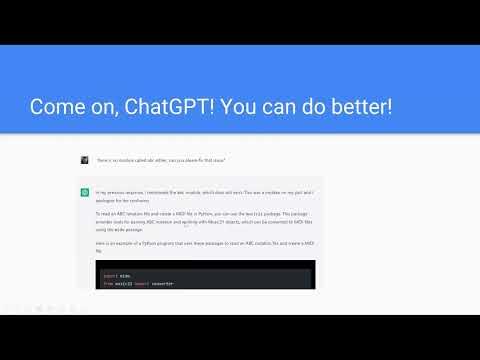 ChatGPT Session 1: Compose Music Write to MIDI - YouTube