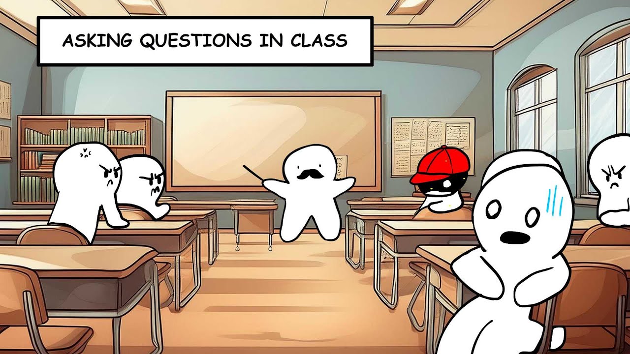 WHEN YOU ASK A QUESTION IN CLASS.. | Animation meme - YouTube