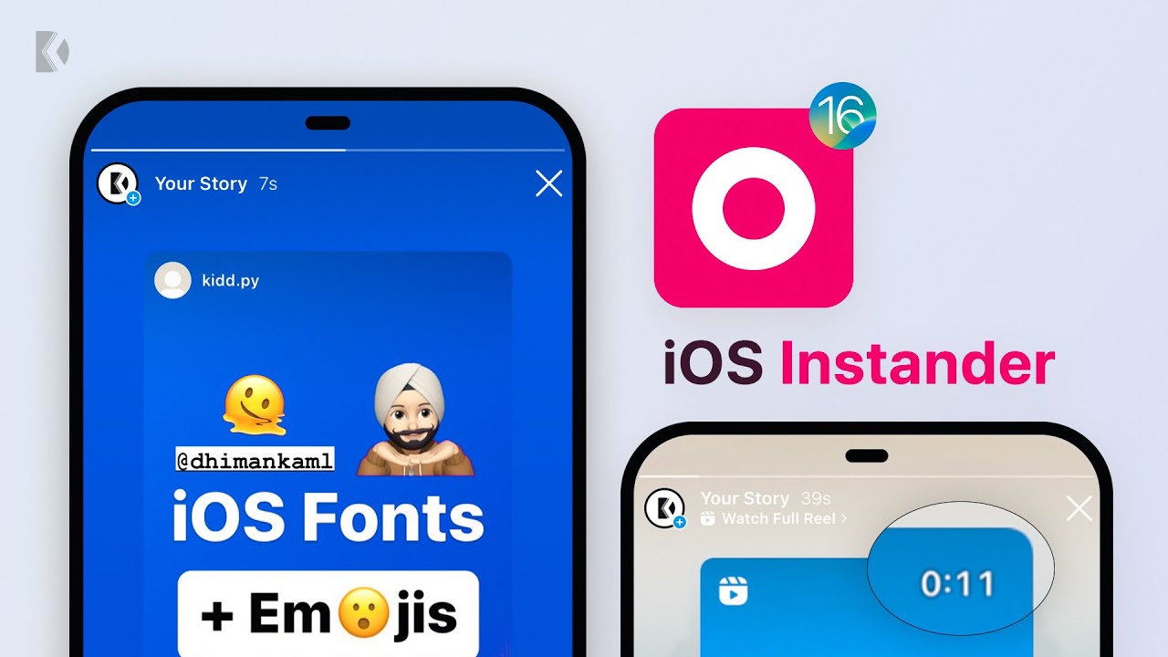 iOS Instander For Android // Use iOS Font And Emoji // iOS Style Reels ...