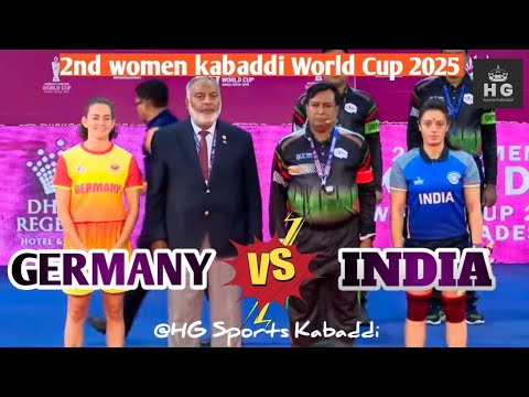 GERMANY 🇩🇪 🆚 🇮🇳 INDIA || 2ND WOMEN'S KABADDI WORLD CUP 2025 # ...