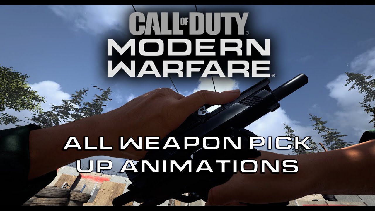 Call of Duty Modern Warfare - All Weapon Pick Up Animations (Campaign ...