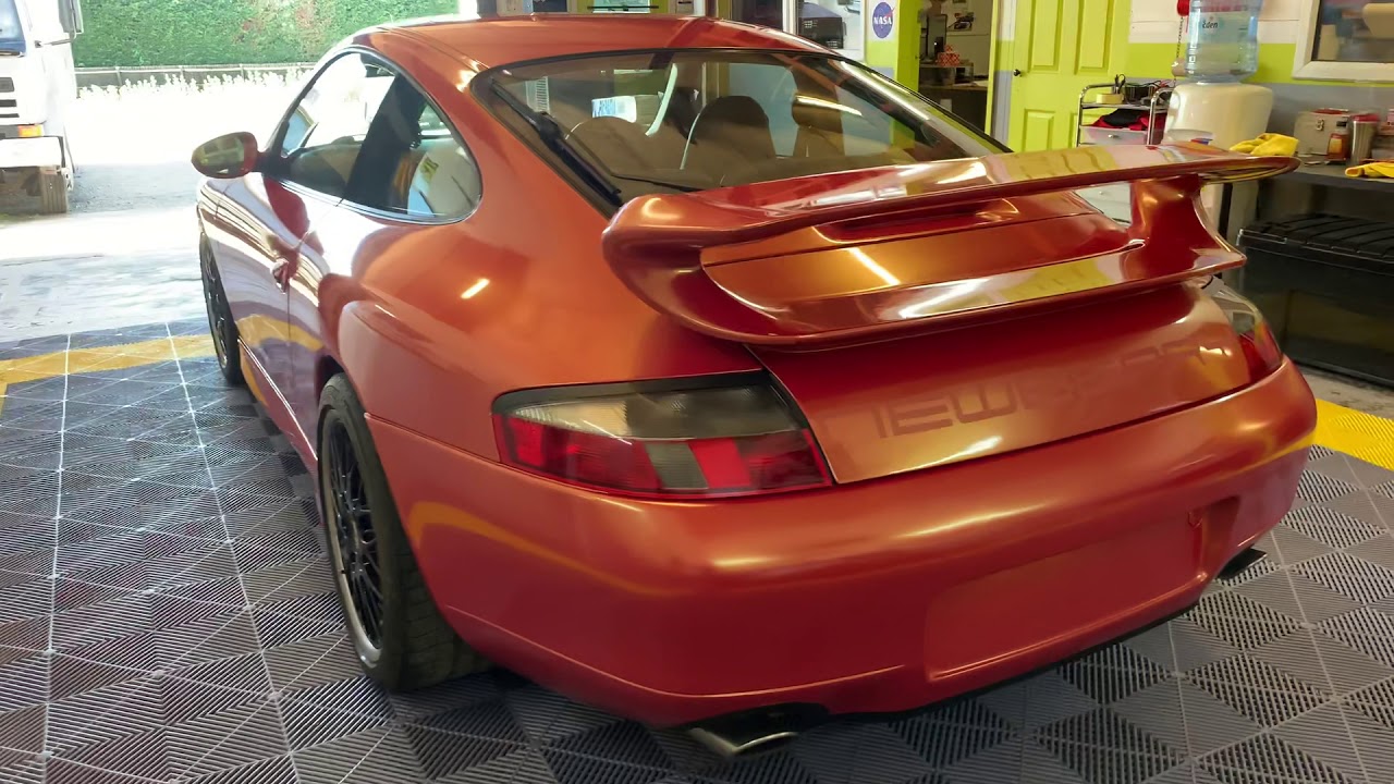 Porsche 911 Carrera 4S wrapped in sunset shift Oracal - YouTube