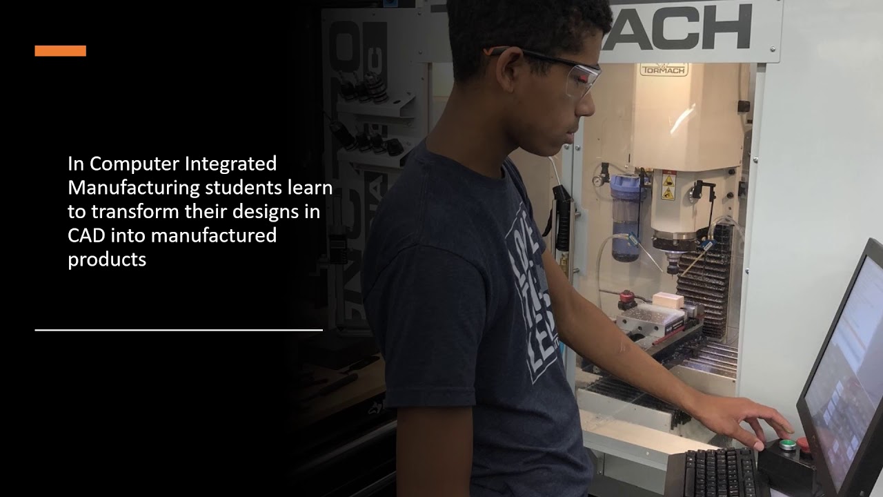 Computer Integrated Manufacturing (CIM) class in West Ada school ...