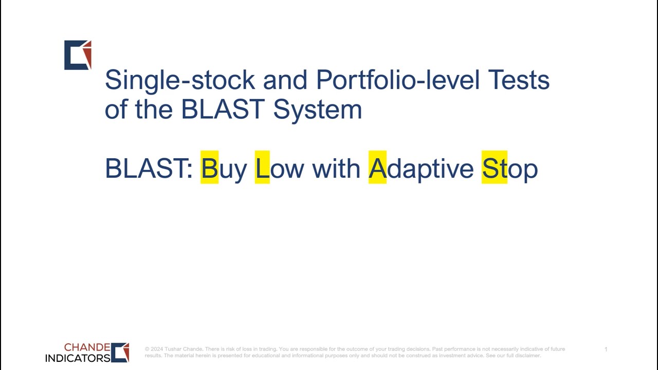 Diversified Backtest of the Chande BLAST Indicator for TrendSpider and ...
