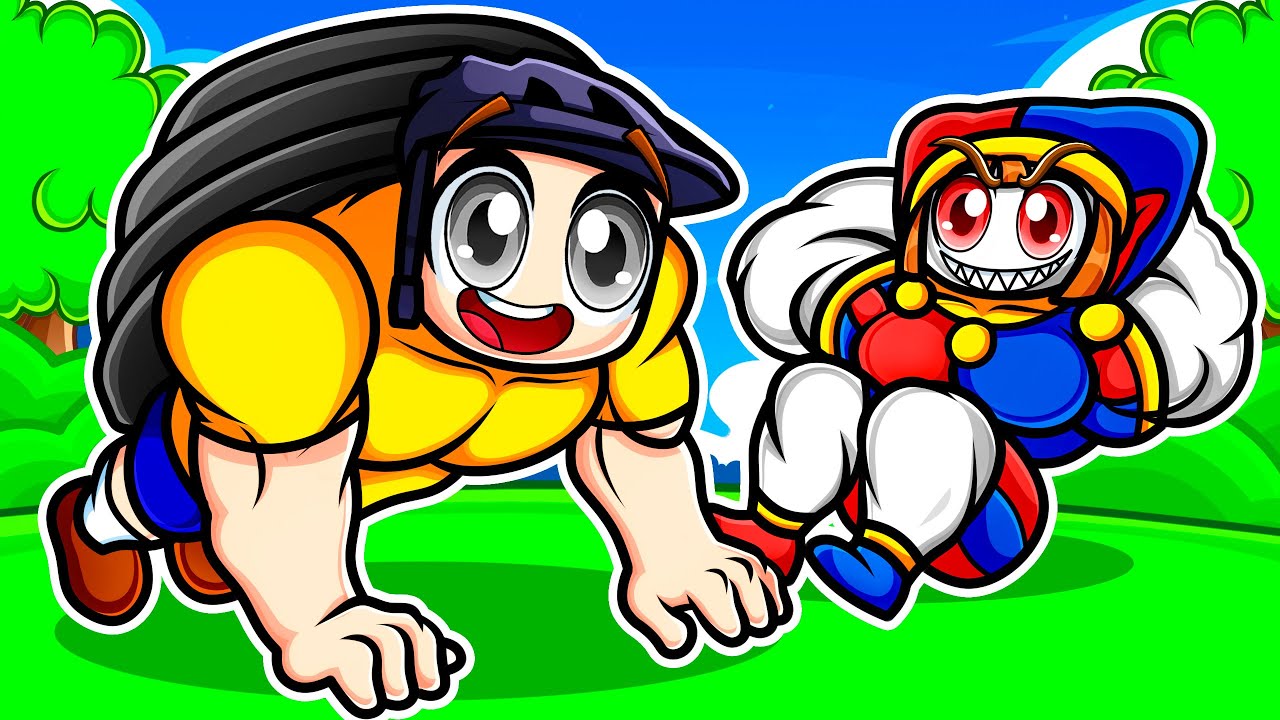 Jeffy and POMNI Upgrade to MAX LEVEL STRENGTH in Roblox! - YouTube