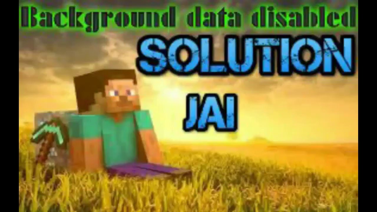 How to fix Google Playstore "Background data disabled" - YouTube