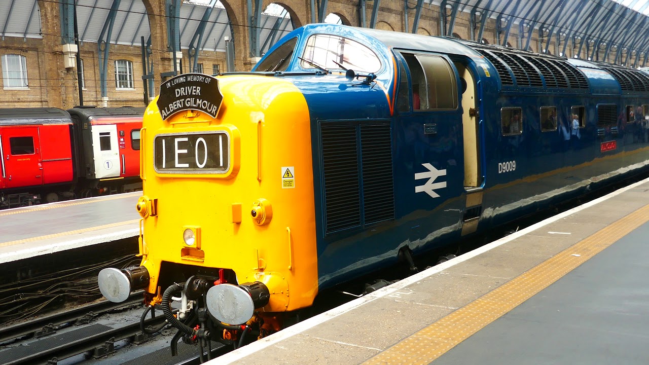 Deltic D9009 Alycidon arrived at London Kings Cross 16/6/18 - YouTube