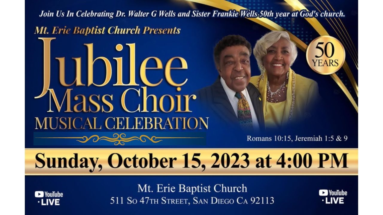 Mt. Erie Baptist Church | Pastor & Sis. Wells 50th Anniversary Jubilee ...