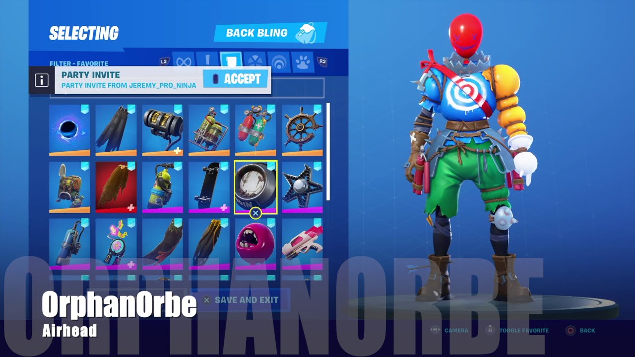 Best Combos For Airhead Skin - Fortnite - YouTube