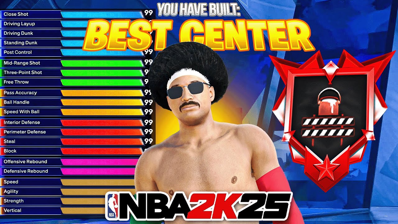 BEST CENTER BIGMAN BUILD in NBA 2K25! HOF REBOUNDING, DEFENSE ...