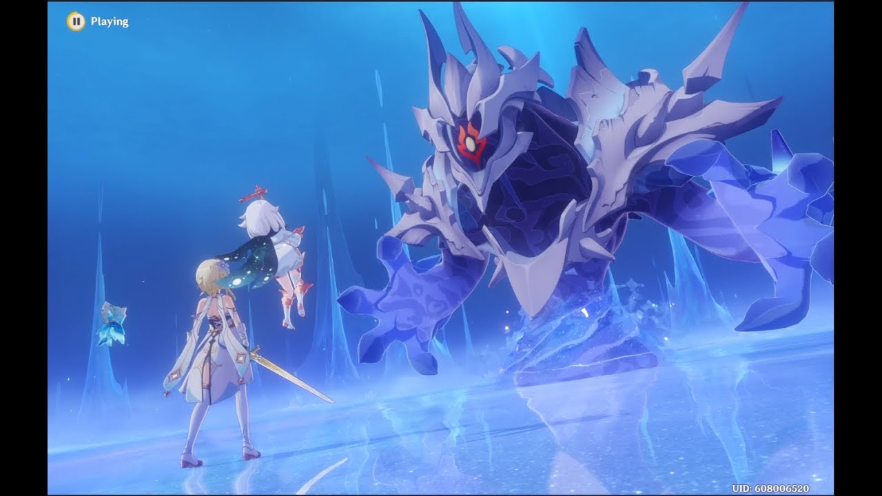 Primordial Sea Battle with Resurrected Boss Narzissenkreuz! Genshin ...
