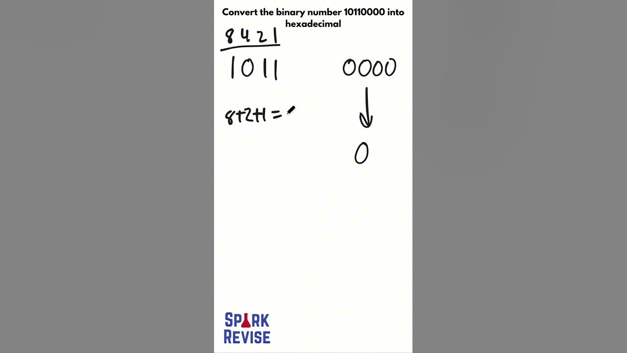 OCR GCSE Computer Science Exam Question Hexadecimal Conversions - YouTube