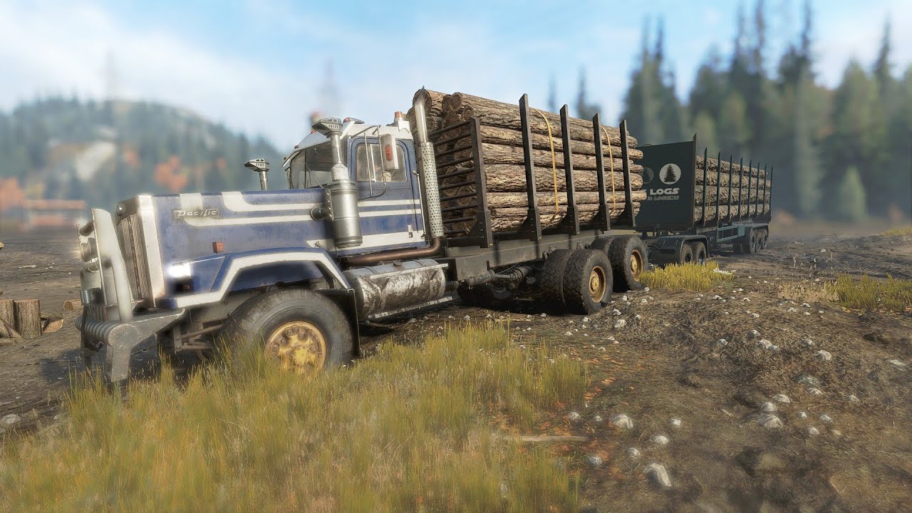 PACIFIC P512PF 6X4 // 6X6 REALISTIC BEHAVIOUR | SNOWRUNNER MOD - YouTube