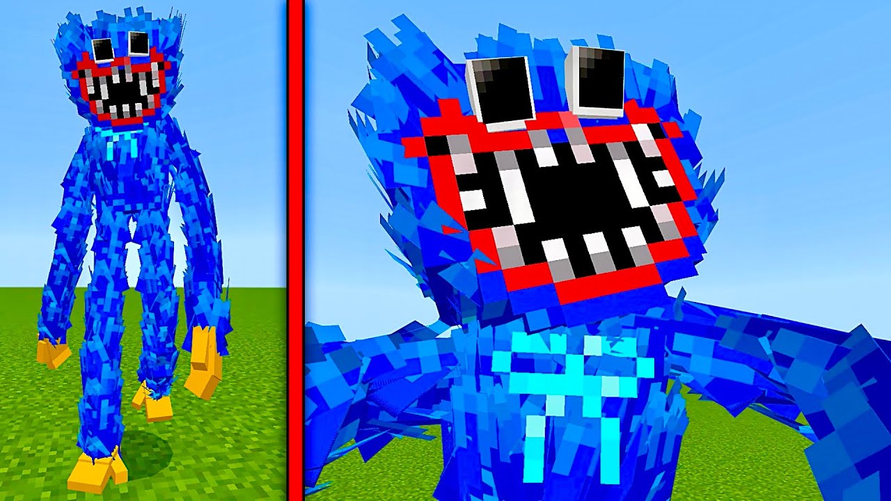 New HUGGY WUGGY Minecraft PE ADDON Poppy Playtime - YouTube
