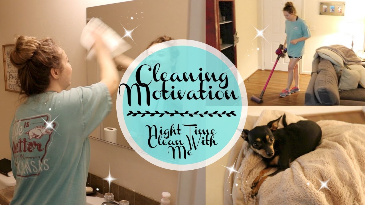 Speed Clean || Night Time Cleaning Motivation || Clean With Me - YouTube