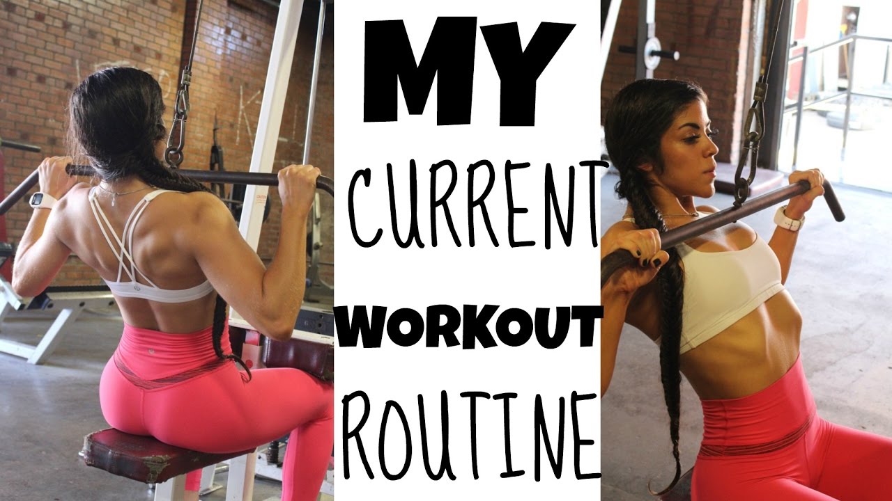 MY CURRENT WORKOUT ROUTINE - YouTube