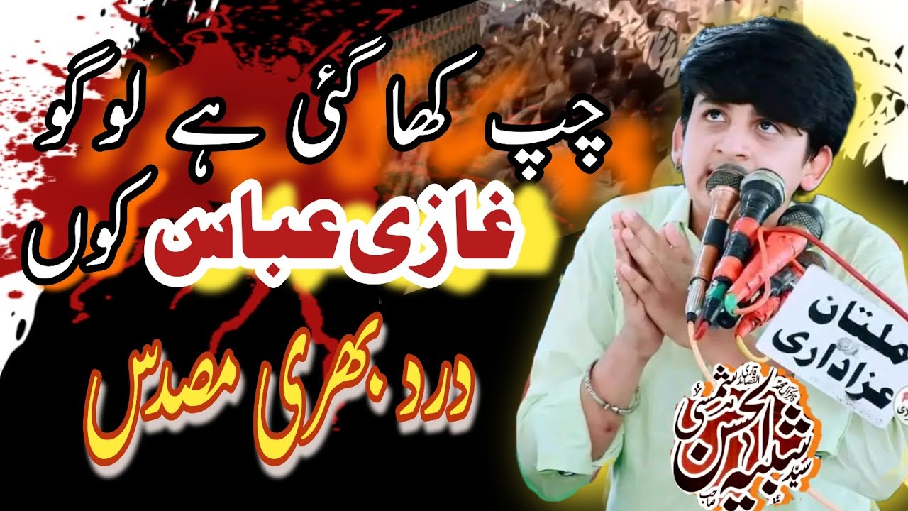 Zakir shabi ul hasan shamsi || musaddis chup kha gyi hai logo ghazi ...
