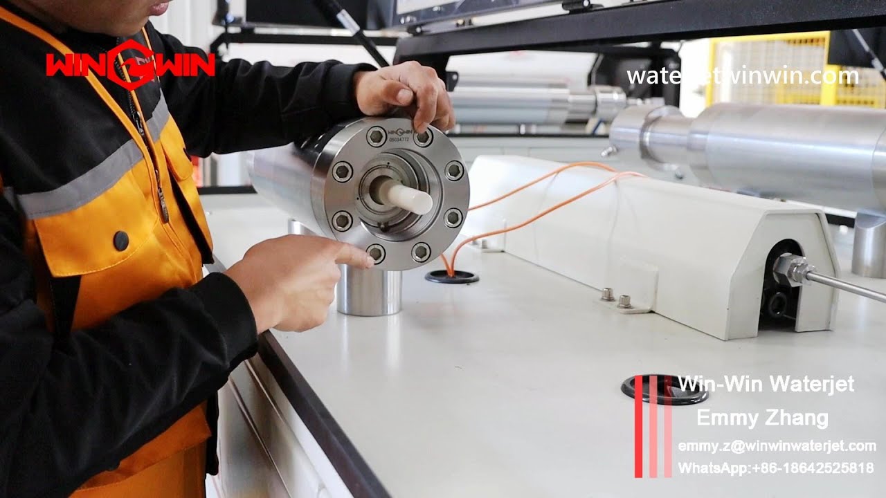 How to install waterjet intensifier pump #Waterjettraining # ...