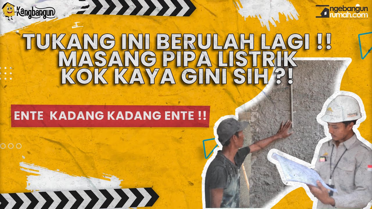PASANG PIPA LISTRIK SEBELUM DI PLESTER YANG BAIK DAN BENAR !! - YouTube