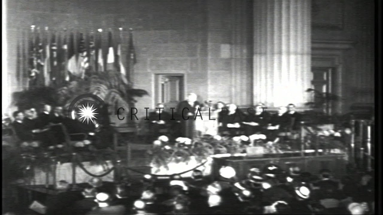 Signing of the NATO treaty in Washington D.C., United States HD Stock ...